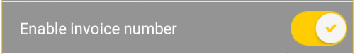Enable or Disable Invoice Numbering