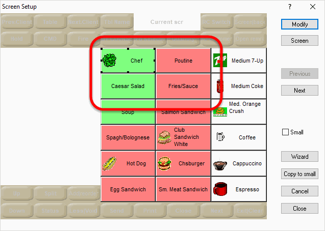 Locate and repair overlapping button