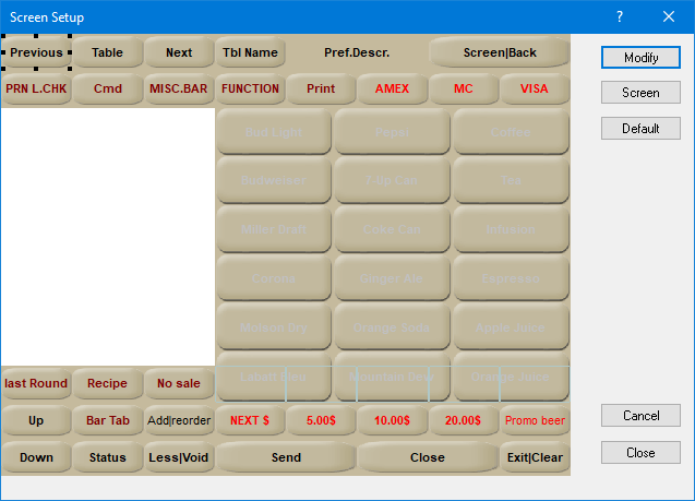 Locate and repair expanded buttons