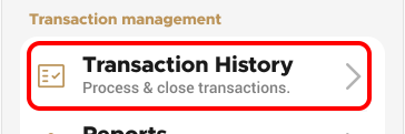 Search for a Transaction
